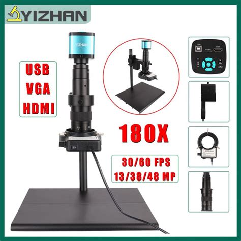 Monocular Digital Video Microscope Camera 4k 48mp Hdmi Usb Continus