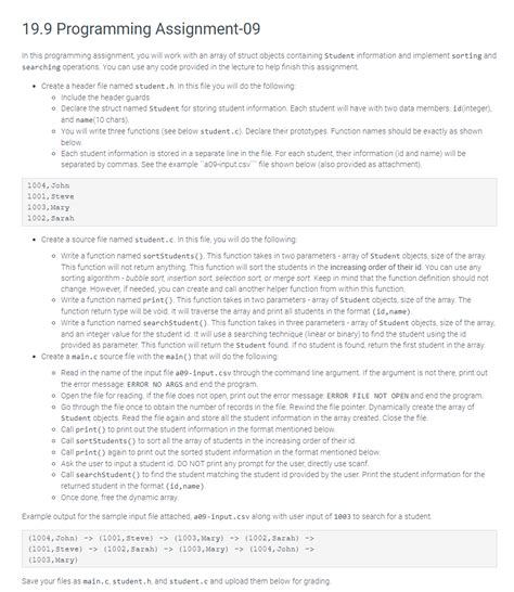 Solved 199 Programming Assignment 09 In This Programming