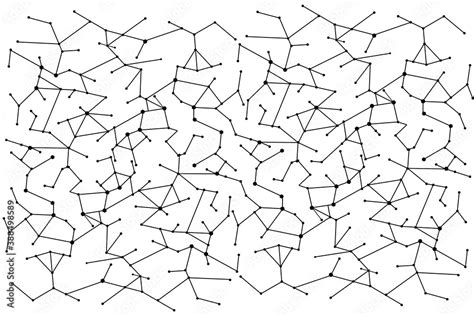 Network Abstract Connection Isolated On White Background Network
