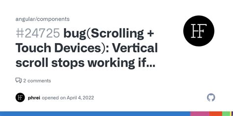 Bugscrolling Touch Devices Vertical Scroll Stops Working If