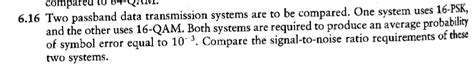Solved Compared To B 6 16 Two Passband Data Transmission