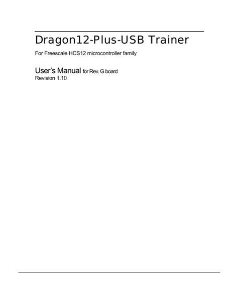 Dragon12 Plus USB Trainer EVBplus