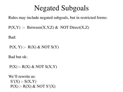 Ppt Datalog Recursive Queries And Practical Applications Powerpoint