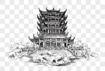 黄鹤楼元素素材下载 正版素材401673940 摄图网