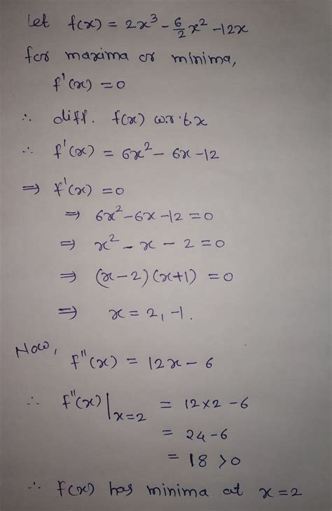 Answered Let Fx2²² 126 Find The Relative Maximum And Minimum Values