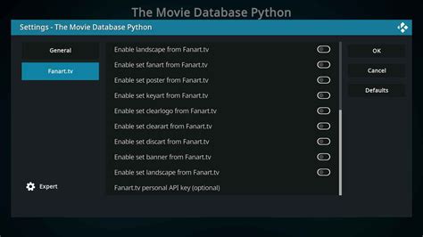 Add Onthe Movie Database Python Official Kodi Wiki