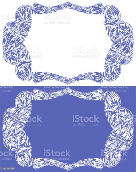 장식 빈 클래식 스타일 테두리 벡터 빈티지 디자인 잎으로 만든 꽃 프레임 고급 아름다운 배경 초대 또는 텍스트 장소 와 인사말 카드 고급 호텔에 대한 스톡 벡터 아트 및