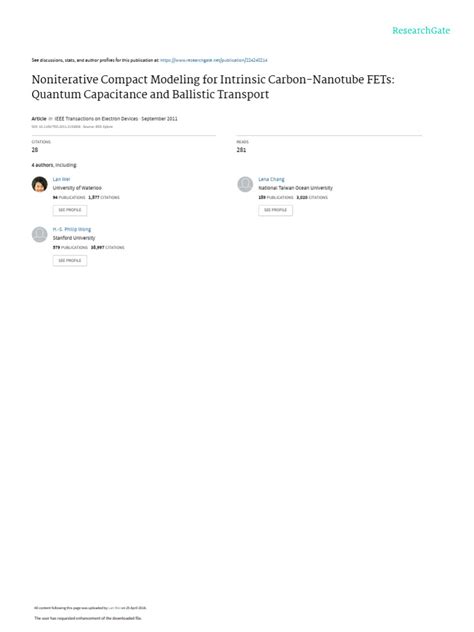 Noniterative Compact Modeling For Intrinsic Carbon Nanotube Fets Quantum Capacitance And