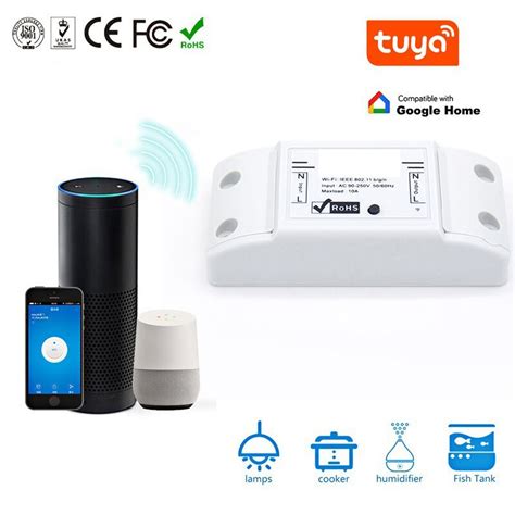 스마트 홈 Wifi 무선 스위치 App 원격 제어 범용 스위치 자체 정의 컨트롤러 회로 차단기 Tuya Ewelink Alexa