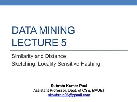 Data Mining Lecture5pptx