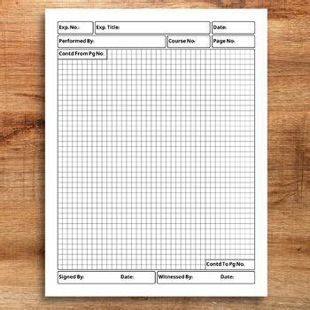 Printable Babe Lab Notebook Lab Report Logbook Chemistry Lab Notebook