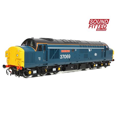 Bachmann 35 312sfx Class 37 0 Split Headcode 37069 Thornaby Tmd Br Blue White Stripe Oo