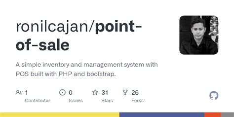 Github Ronilcajan Point Of Sale A Simple Inventory And Management System With Pos Built With