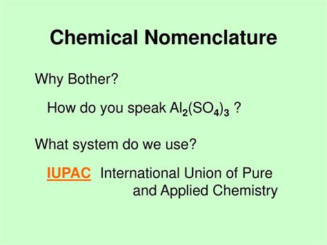 PPT Chapter Chemical Nomenclature PowerPoint Presentation Free Download ID