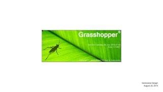 Generative Design Week Parametric Modeling In Rhino And Grasshopper PDF Computing