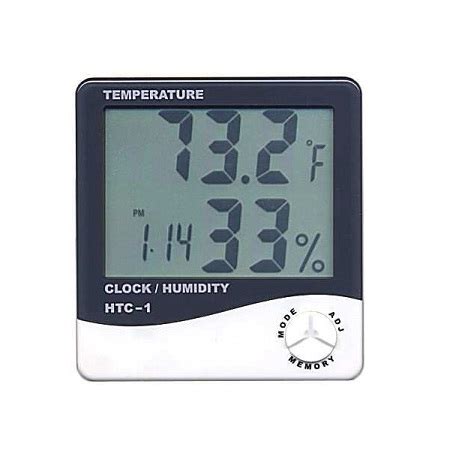 HTC Digital LCD Hygrometer Temperature Clock Humidity Thermometer Leetechbd