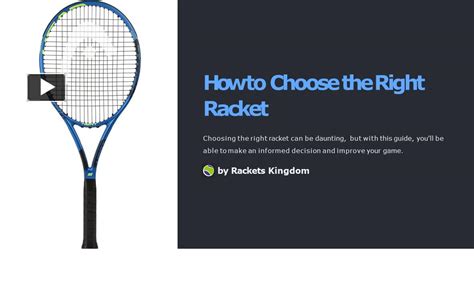 Ppt How To Choose The Right Racket Powerpoint Presentation Free To Download Id 96ff05 Y2ezz
