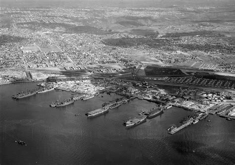 Aerial Photo Of Us Navy Warships Docked At The Us Naval Repair Base