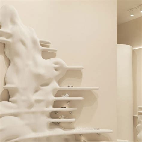 external reference creates 3d printed organic displays for la manso store