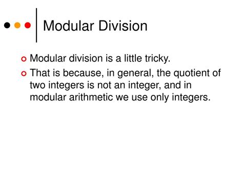 Ppt Modular Arithmetic With Applications To Cryptography Powerpoint