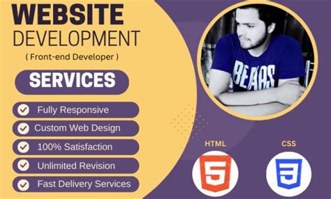 Do Custom Responsive And Modern Web Development Using Html And Css By Biniyameanriaz Fiverr