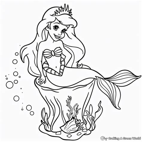 Ariel Disney Princess Coloring Pages Free And Printable