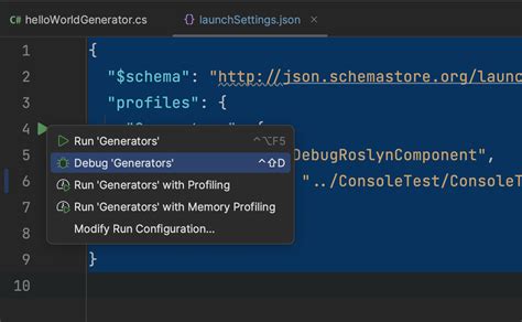 Debug Source Generators In Jetbrains Rider The Net Tools Blog