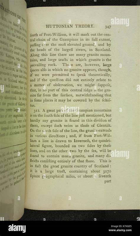 A Page From Illustrations Of The Huttonian Theory Of The Earth