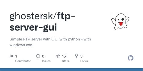 github ghostersk ftp server gui simple ftp server with gui with