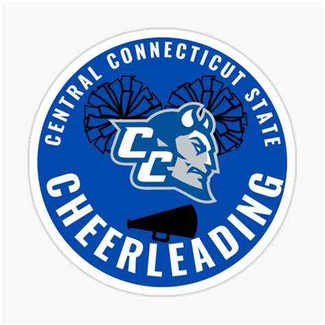 Ccsu Cheer Sticker Sticker For Sale By Mackbeebe Redbubble