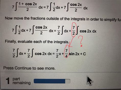 Can Someone Please Explain Why The Denominator Gets Doubled After The Integration I Have A Exam