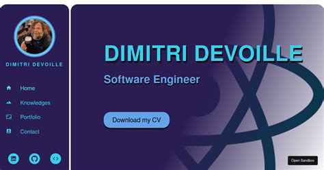 React Cv Codesandbox