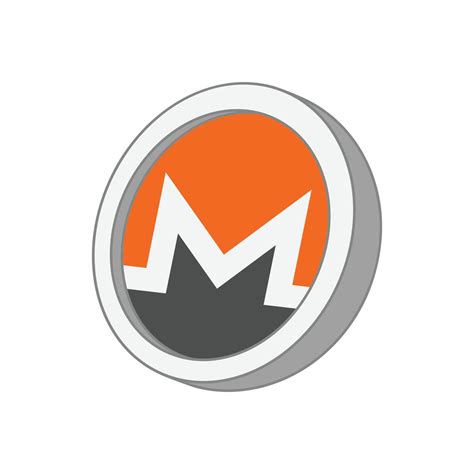 Monero Xmr Cryptocurrency Coin With White Frame 56333389 Vector Art At Vecteezy