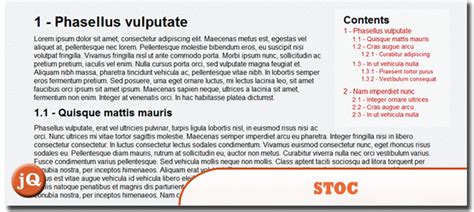 5 Jquery Table Of Content Toc Plugins — Sitepoint