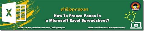How To Freeze Panes In A Microsoft Excel Spreadsheet Smart Office