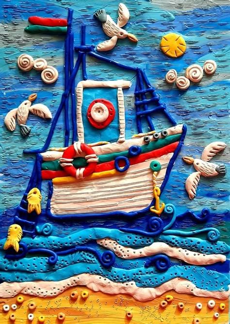 рисуем пластилином 20 тыс изображений найдено в Яндекс Картинках Лепка из глины Глиняное