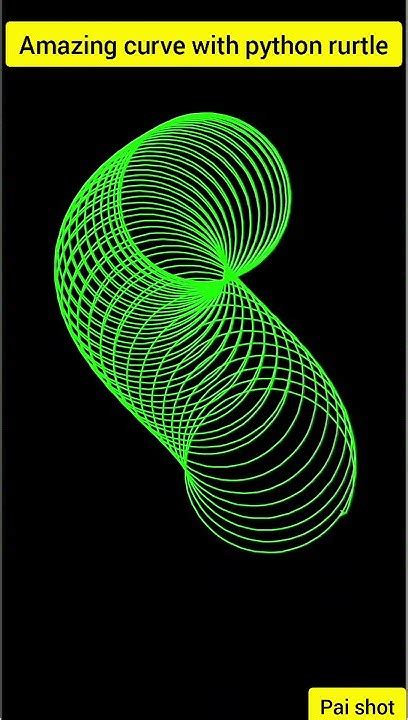 Python Turtle Drawing Cool Curve With Parameteic Equation Shorts😍😍
