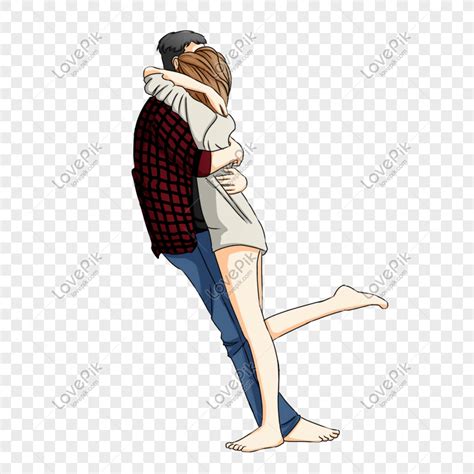중국 발렌타인 데이 커플 남자 여자 포옹 달콤한 사랑 Png 일러스트 무료 다운로드 Lovepik