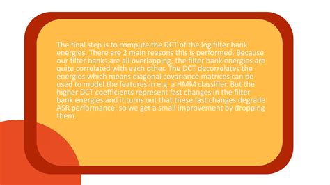 Mel Frequency Cepstral Coefficient Mfcc Pptx Digital Audio Computer Software And