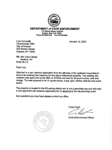 Fillable Online Department Of Code Enforcement Fax Email Print Pdffiller