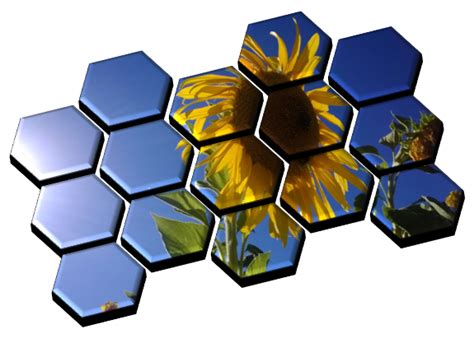 create a 3 d style hex tile picture in powerpoint elearning