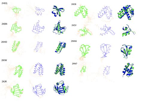Nmr And Af2 Ensemble Backbone Structure Comparisons For Each Target Download Scientific