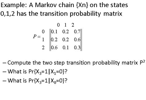 solved a markov chain {xn} on the states 0 1 2 has the