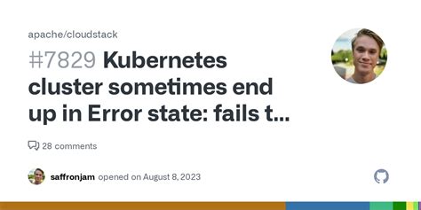 Kubernetes Cluster Sometimes End Up In Error State Fails To Attach