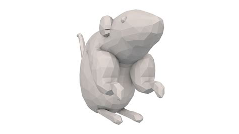 3d File Low Poly Mouse 🐁・3d Printer Model To Download・cults
