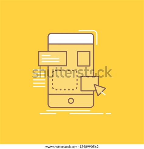Drag Mobile Design Ui Ux Flat Stock Vector Royalty Free 1248990562