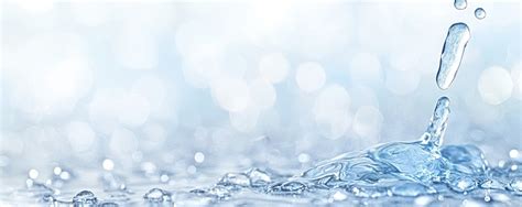 Water Drop Splashing On The Surface Background Water Light Surface Background Image And