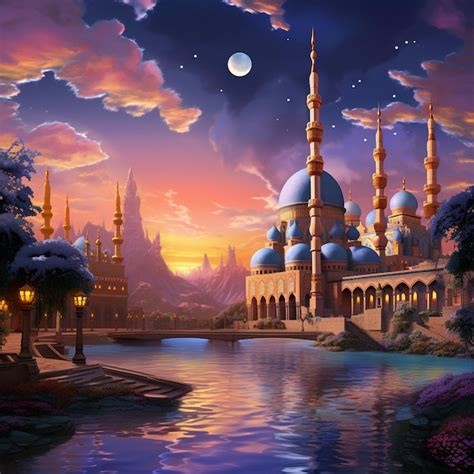 Premium Ai Image Azan Echoes