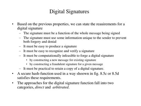 Ppt Digital Signatures Dss And Authentication Protocols Powerpoint
