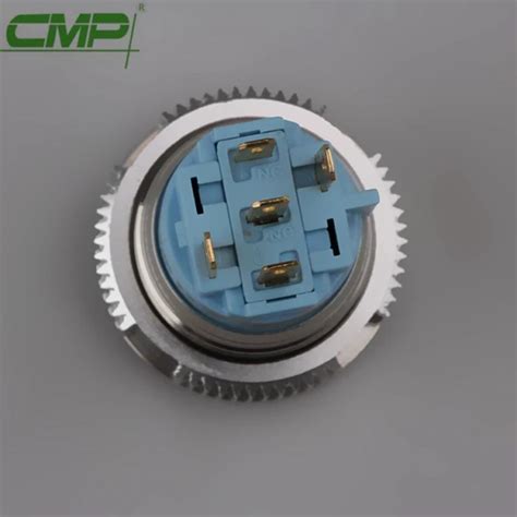 CMP Waterproof 19mm Dia Illuminated Metal Panel Mount Push Button Switch Panel Mount Switch